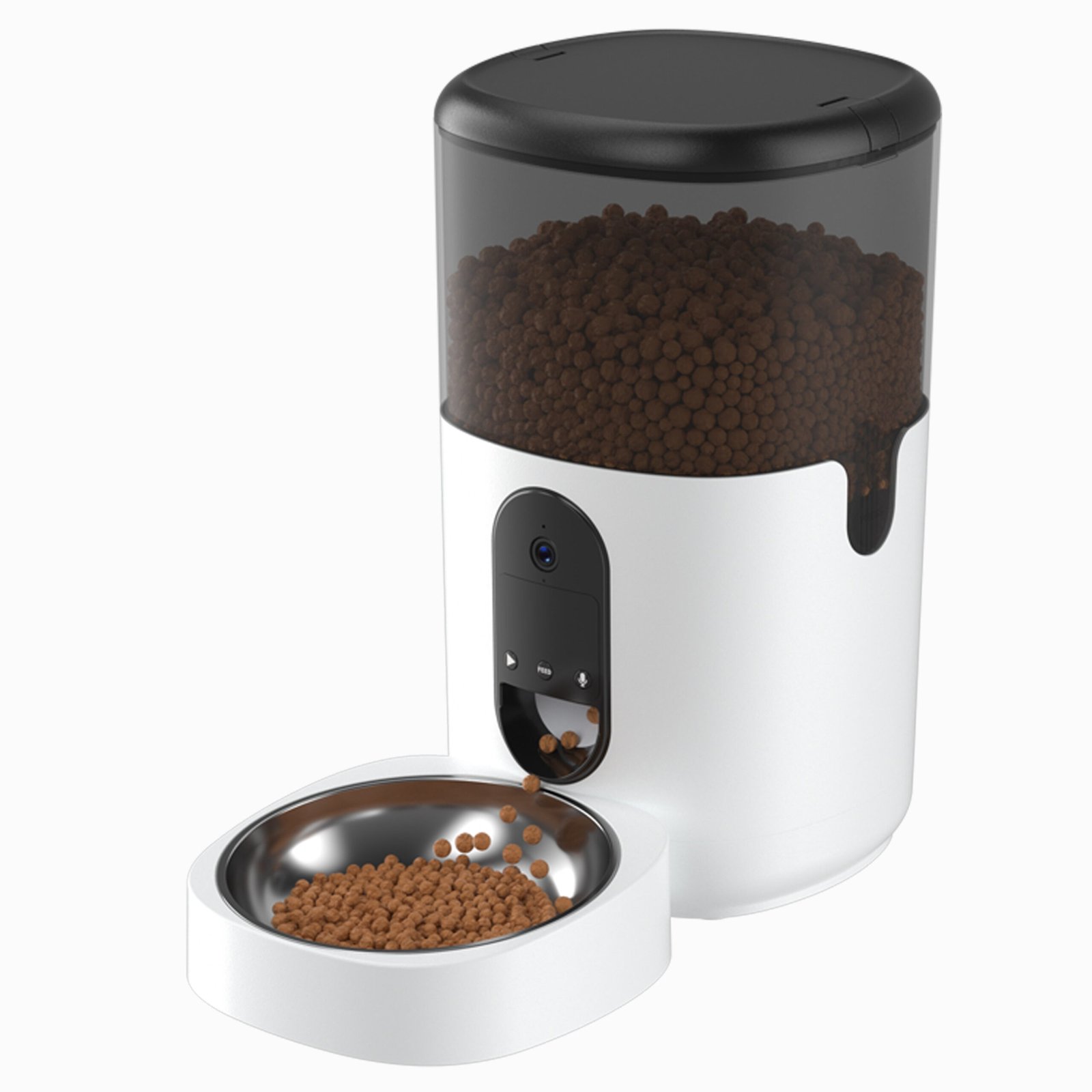 6L Smart Automatic Pet Feeder with 1080P HD Camera, Remote Control ...